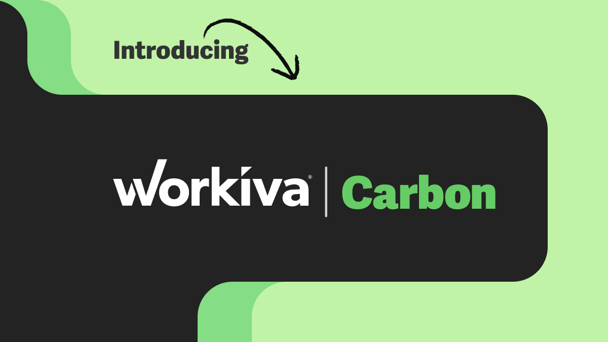 Introducing Workiva Carbon | Newsroom